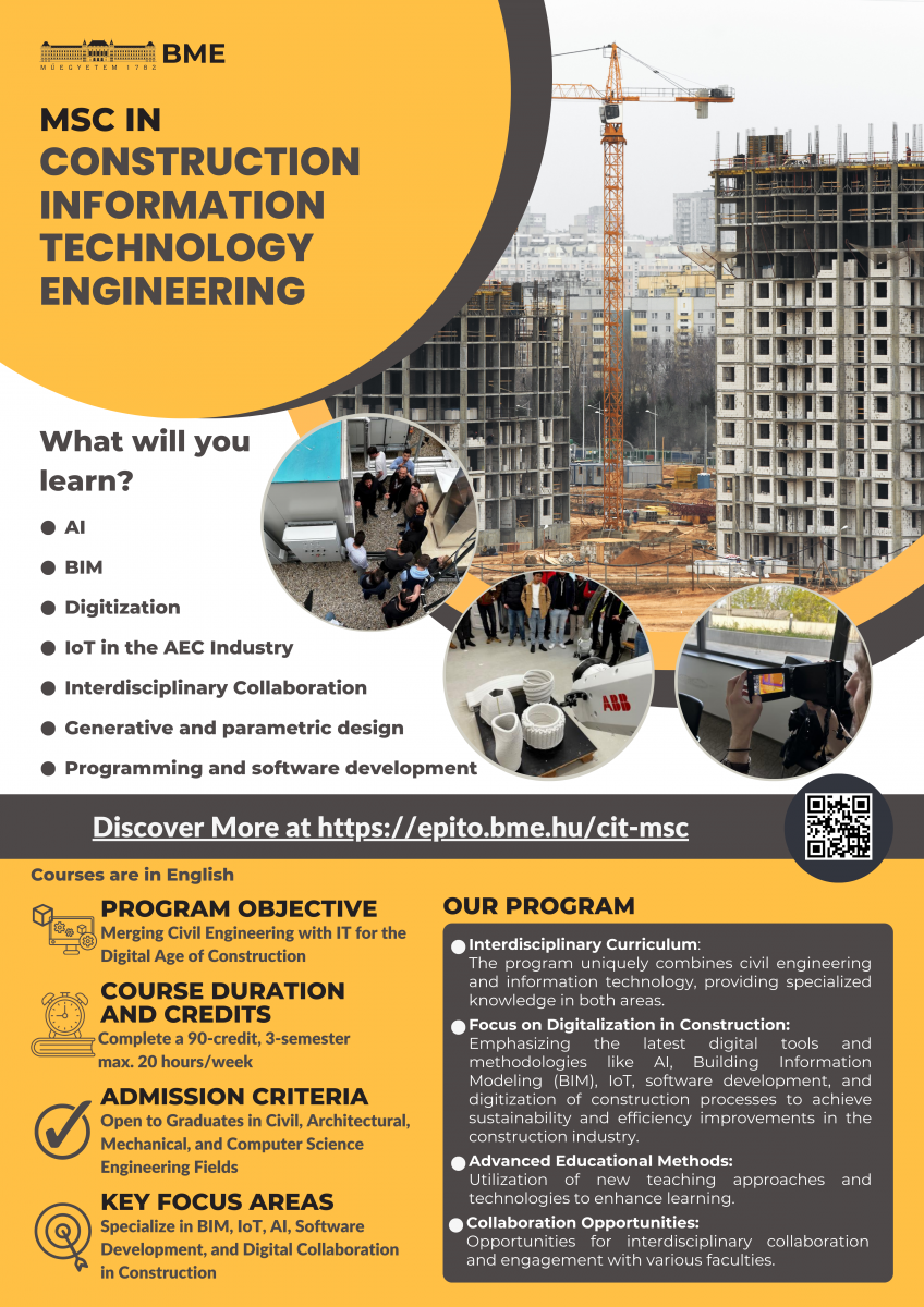 Építmény-informatikai mérnök mesterszak | Budapesti Műszaki és Gazdaságtudományi Egyetem